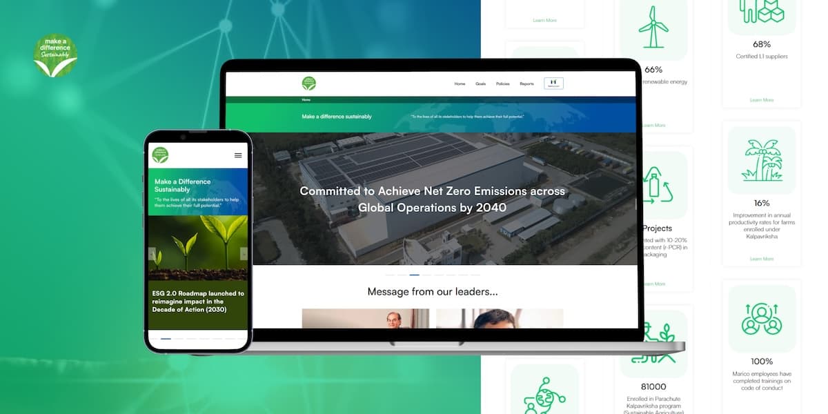 Jetbro & Marico: Building a Digital Hub for Sustainability Initiatives